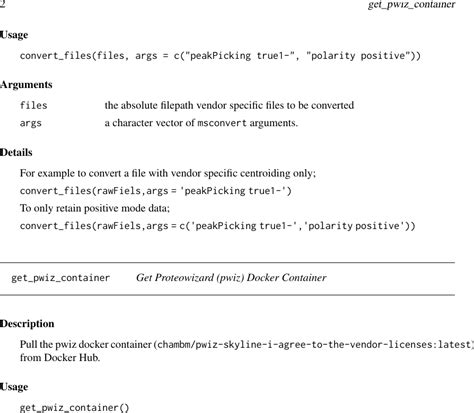Msconverte R Manual