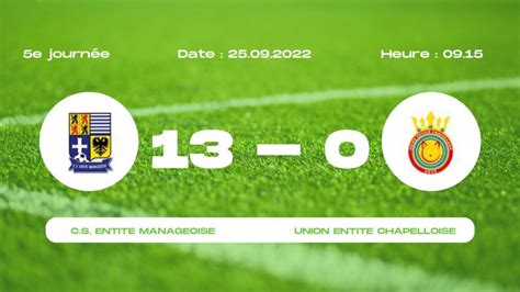 Victoire éclatante Du Cs Entite Manageoise 13 à 0 Sur Son Adversaire
