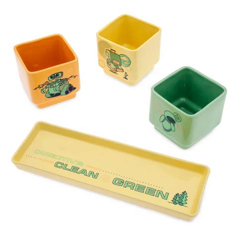 Disney Store Wall E And Eve Herb Planter Set Disney Store