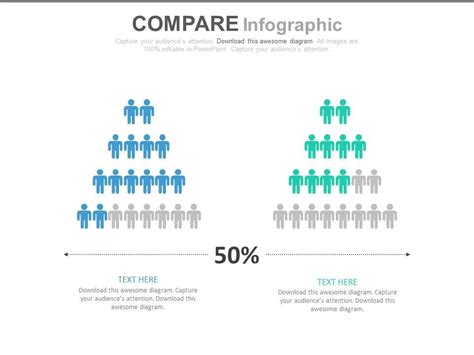 Two Teams Performance Analysis Chart Powerpoint Slides
