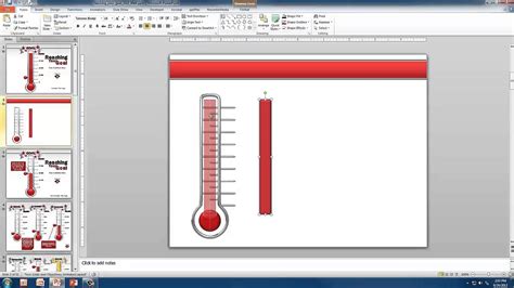 Create A Custom Thermometer In Powerpoint Youtube