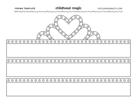 Princess Crown Cut Out Template
