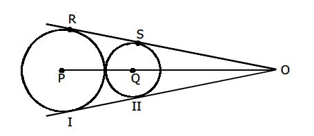 Tikz Pgf How To Draw Tangent To Two Touching Circles And Marking The Points TeX LaTeX