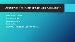 Introduction to cost accounting | PPTX | Stocks and Bonds | Personal Investing