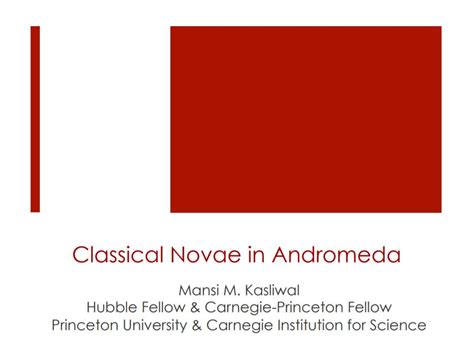 Classical Novae In Andromeda Noirlab Science