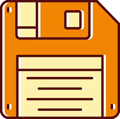 Floppy Disk Filled Sliped Retro Icon 37786280 Vector Art At Vecteezy