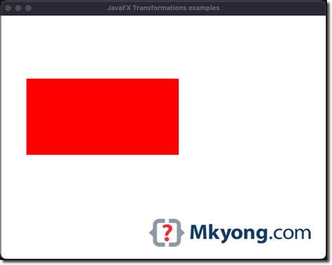 javafx transformations examples