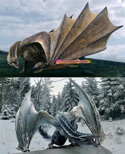 Rhaenyra Targaryen On Instagram Two Different Version Of Viserion