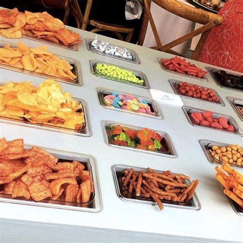 Snacks Para Eventos Barra De Snacks Para Fiestas