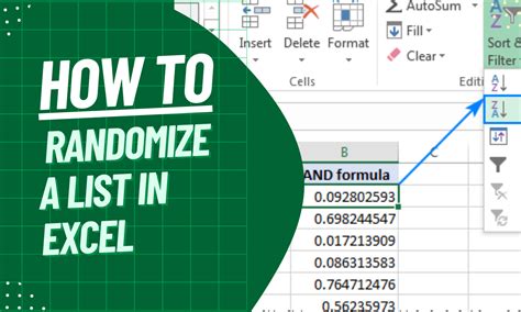 How To Randomize A List In Excel A Comprehensive Guide Earn And Excel