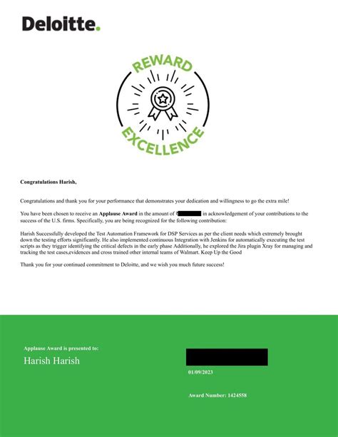 Harish Shanigarapu On Linkedin Deloitte Deloitteusi Applauseaward 10 Comments