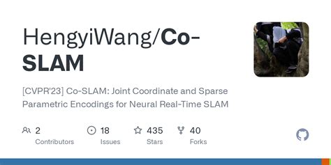 Github Hengyiwangco Slam Cvpr23 Co Slam Joint Coordinate And Sparse Parametric Encodings