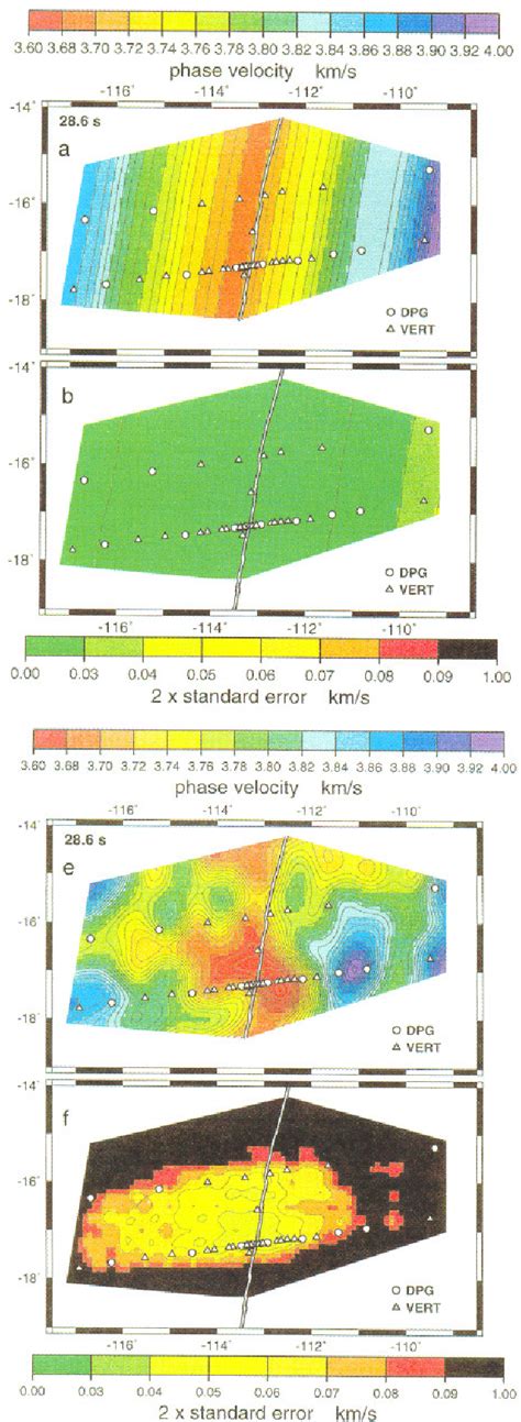 Table I From Array Analysis Of Two Dimensional Variations In Surface Wave Phase Velocity And