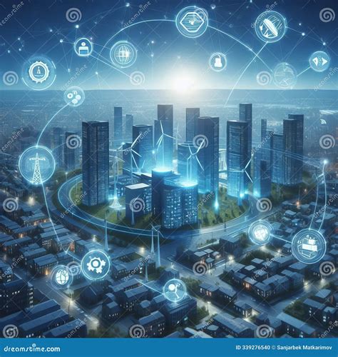Smart Grid Demand Response A Illustration Of A System That Manag Stock