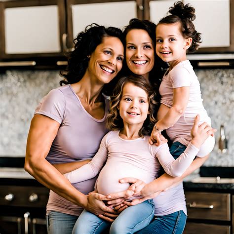 Lesbian Pregnant Couple With Daughters By Finmat92 On Deviantart