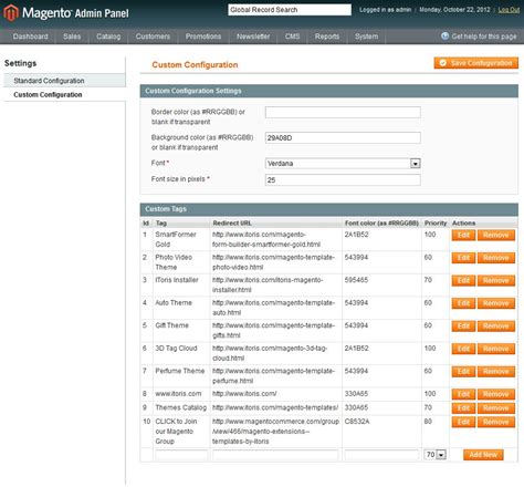 Magento SEO Friendly D Tag Cloud On JavaScript Magento Tags By ITORIS