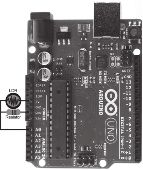 Circuito Eletrônico Ldr E Arduino Ldr 3 Mm E Resistor De 10 KΩ Tabela