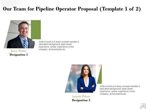 Our Team For Pipeline Operator Proposal Management Ppt Powerpoint