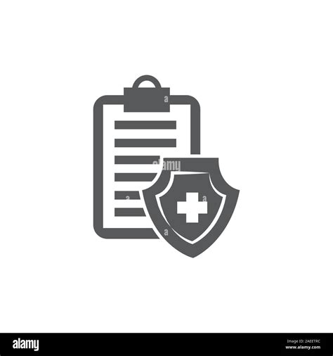 Medical Insurance Icon On White Background Stock Vector Image And Art Alamy