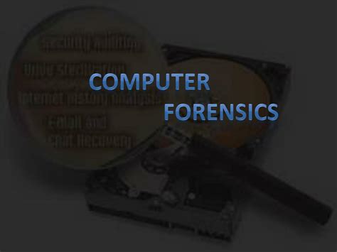 PPT Computer Forensics PowerPoint Presentation Free Download ID