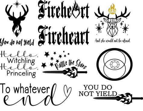 Throne Of Glass Svg Bundle A Court Of Thorns And Roses Dtf Digital