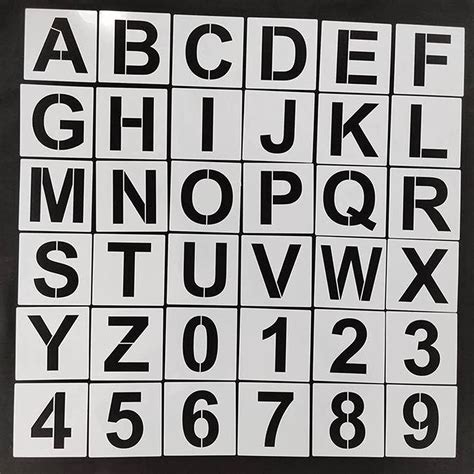 Estencil Da Letra S Para Imprimir Kit Stencil Molde Vazado Letras E