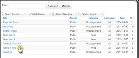 Adding A Menu Item Which Points To An Article Joomla Documentation