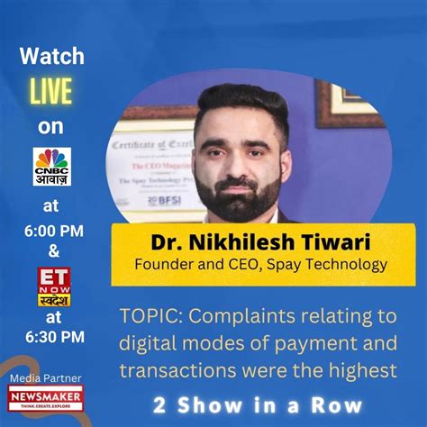 Dr Nikhilesh Tiwari On Linkedin Ceo Founder Fintech Technology Live Twolive Inarow