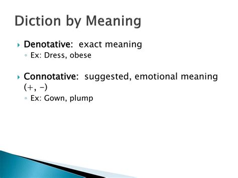 Ppt Diction — Literary Terminology Powerpoint Presentation Free