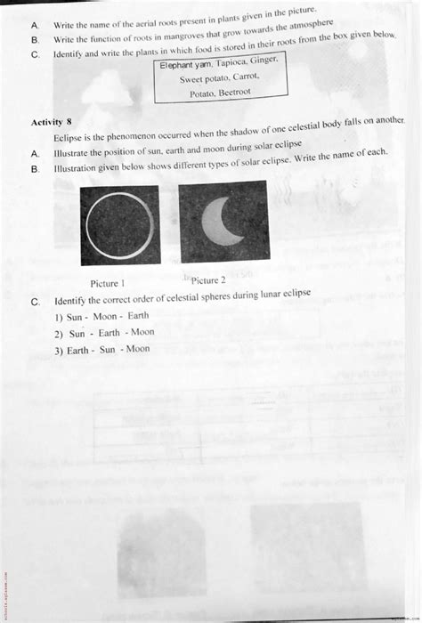 Class 5 Basic Science Onam Exam Question Paper 2024 Pdf Kerala Std 5 First Term Basic