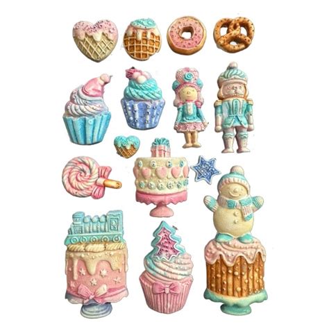 Stamperia A5 Silicon Mould Candy Christmas Cakes Kacma584 Thats