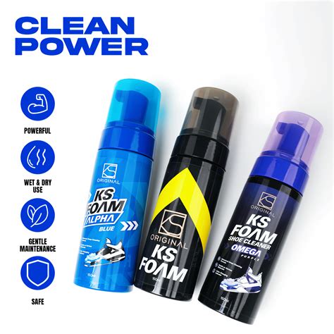 Ks Shoe Cleaner Premium Sneaker Cleaning Kit No Rinse Neutral Formula