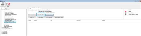 delete inventory routine import from file windward software