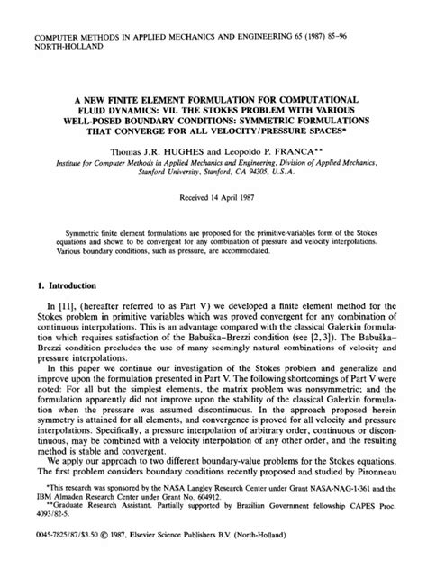 Hughes 1987 Pdf Finite Element Method Viscosity