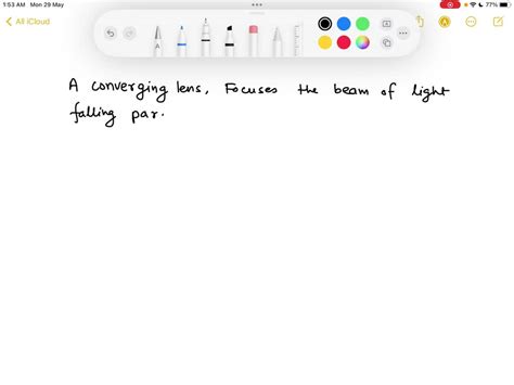 Solved The ………lens Focuses Light Beam In Its Focal Point A Longitudinal B Converging C