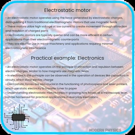 Electrostatic Motor Efficient Low Friction And Innovative