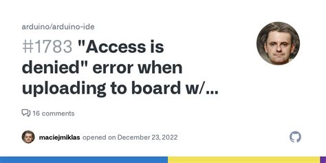 Access Is Denied Error When Uploading To Board W Ftdi Usb Chip With Serial Monitorplotter