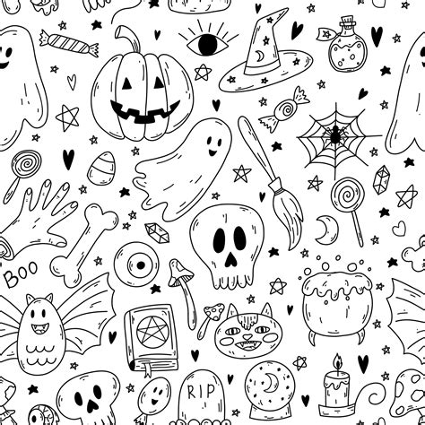 Halloween Doodle Art