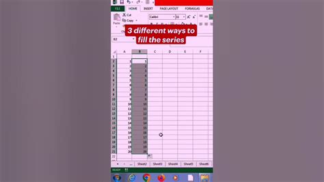 Excel Fill Number Series 3 Method Trick Excelformula Excel Excel Exceltips Youtube