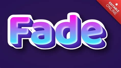 Fade Text Effect Generator