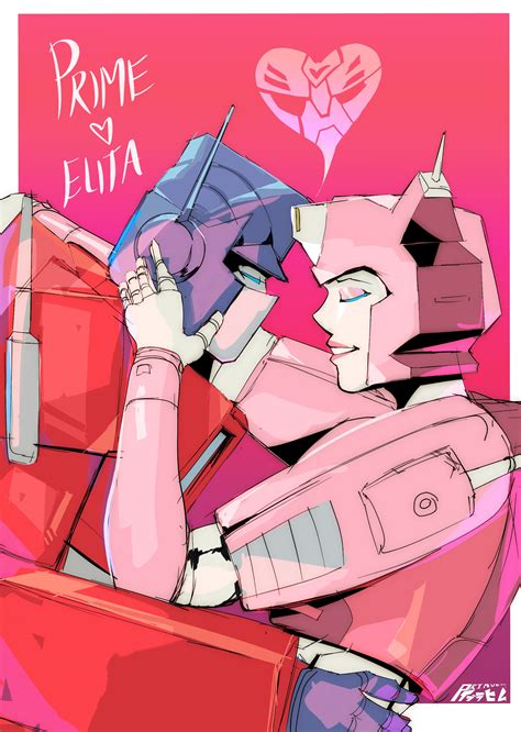 Optimus Prime And Elita One Transformers And 1 More Drawn By