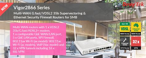 New DrayTek Multi WAN G Fast VDSL2 35b Supervectoring Ethernet Security Firewall Routers