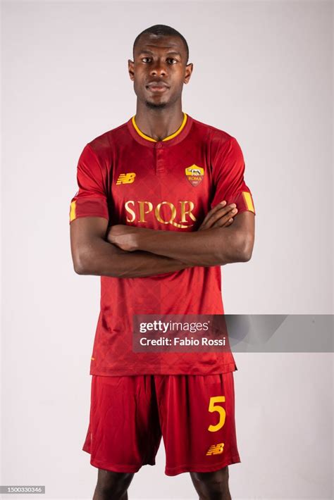 As Roma New Signing Evan Ndicka During His First Photoshoot At Centro