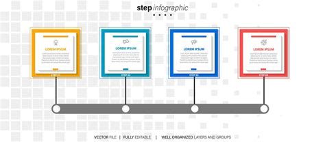 Circular Layout Diagram With 4 List Of Steps Circular Layout Diagram Infographic Element