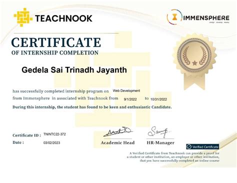 webdevelopment teachnookcertification codingjourney sai trinadh jayanth gedela