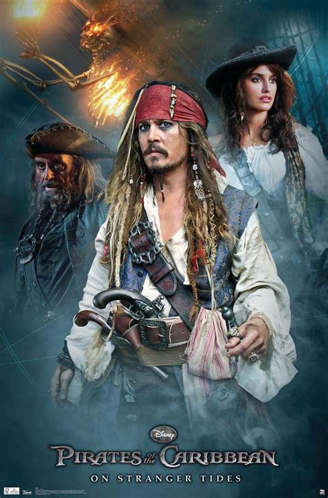 Disney Pirates Of The Caribbean On Stranger Tides Group Wall Poster