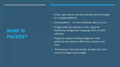 Automate Building Your Vm Templates With Packer Cpavmug 2021 12 02 Ppt
