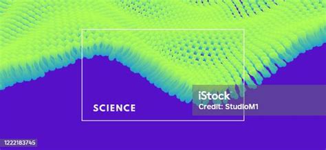 분자 파 동적 파티클이 있는 추상 배경입니다 세포의 층 연결 구조입니다 과학 또는 의료용 3d 벡터 일러스트레이션 0명에 대한