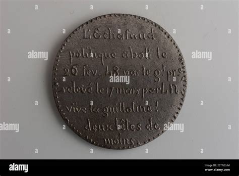 An Anonymous 1848 Medal Featuring Inscriptions On Both The Obverse And