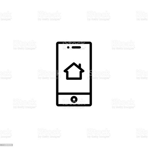 Mobiles Anwendungsicon Eigenschaft Im Schwarzen Stil Vektor Stock Vektor Art Und Mehr Bilder Von